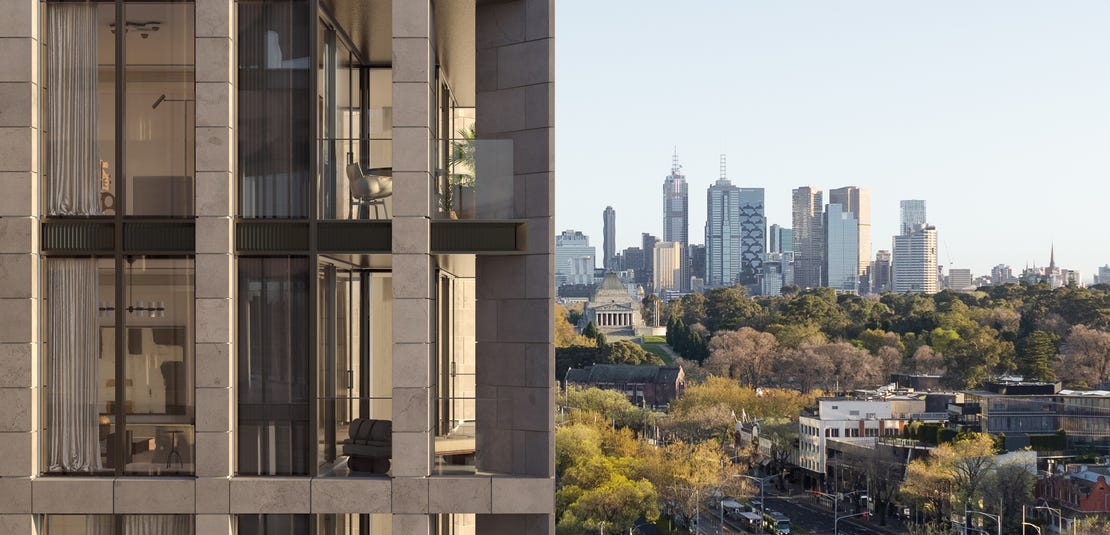 The Carter Building New Apartments at 448 St Kilda Road, Melbourne ...