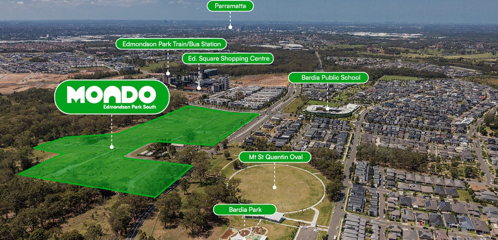 Mondo By Landcom Land Estate at Corner of MacDonald Road and Campbelltown Road Road, Edmondson ...