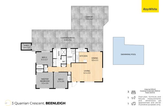 3 Quarrian Cres, Beenleigh QLD 4207 - property.com.au
