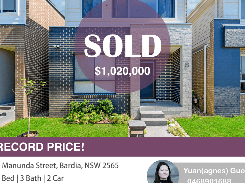 8 Manunda Street, Bardia, NSW 2565 - Property Details