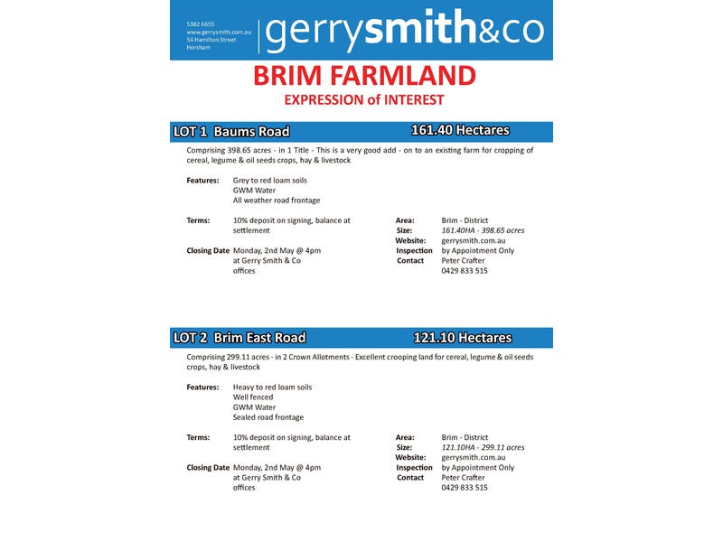 42, Brim East Road, Brim, Vic 3391 - Property Details