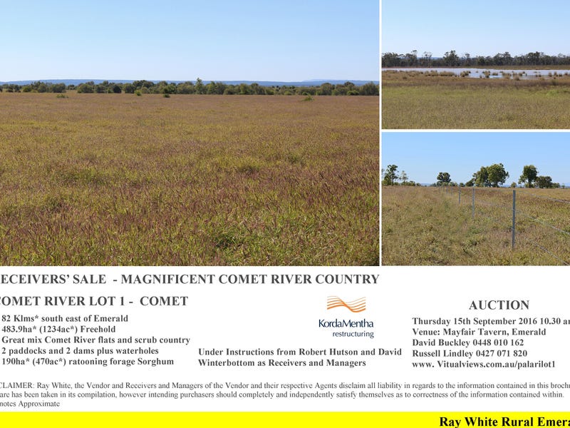 Comet River Lot 1 Klimore Road, Comet, Qld 4702 - Property Details