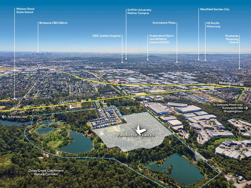 Paradise Lakes by Uniland Land Estate at 204 Learoyd Road, Willawong ...